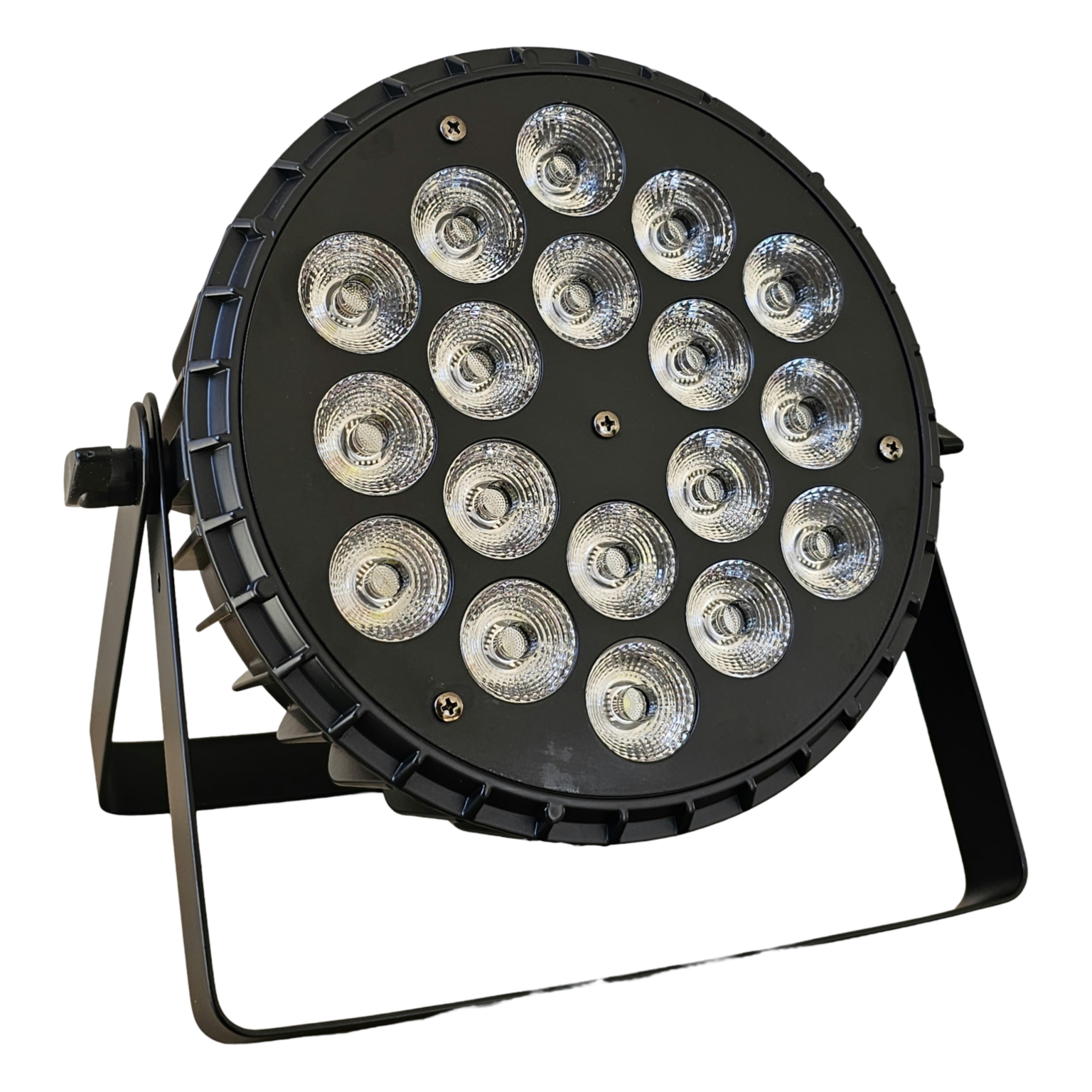 GLOWING 8 UNIDADES FOCO PAR LED 18X10W RGBWAUV + CASE DE TRANSPORTE ...